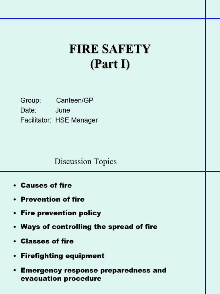 Basic - Fire Safety | PDF | Fires | Firefighting