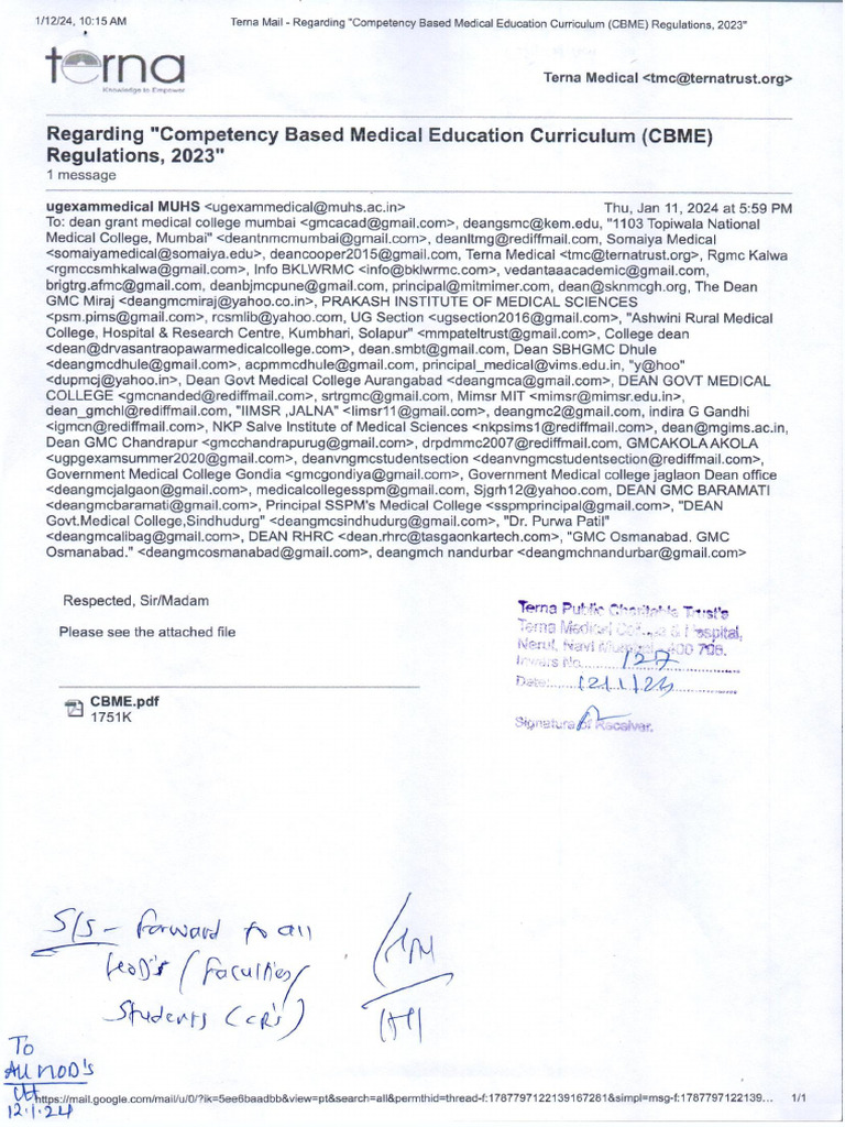 CBME Regulations 2023_0001 | PDF