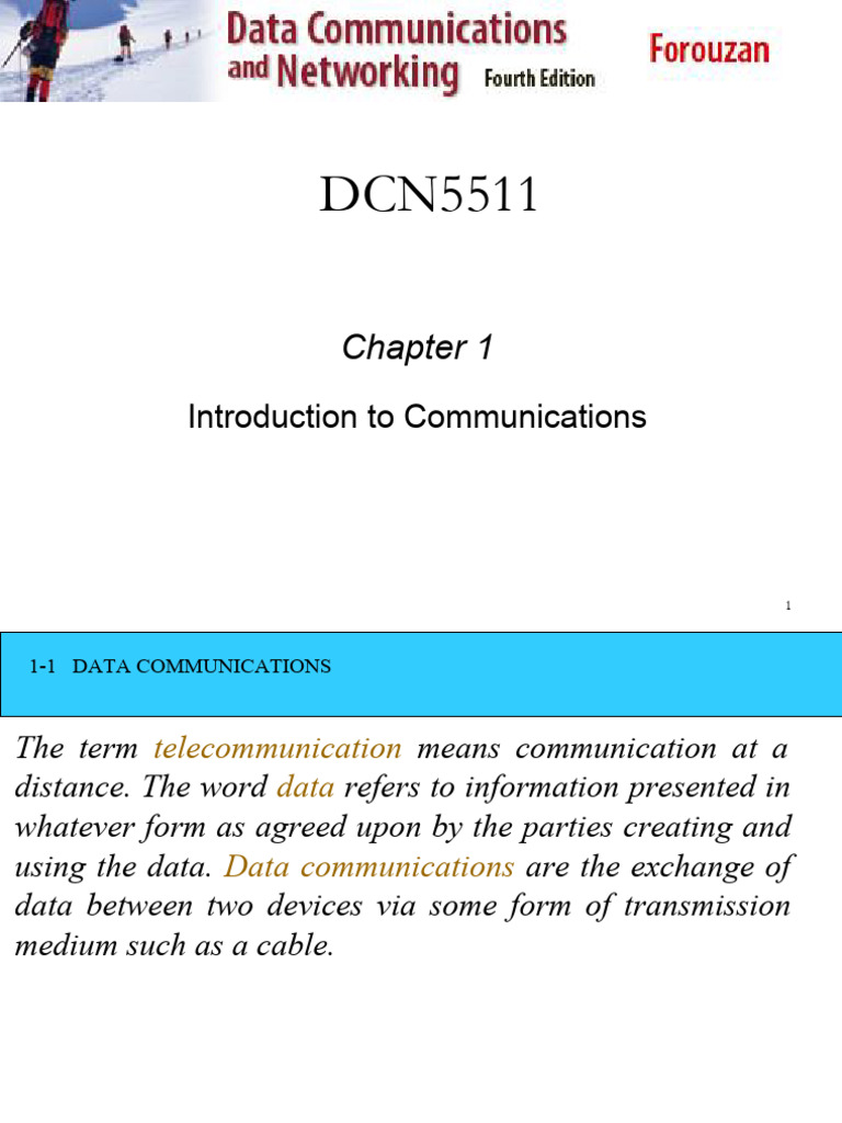 Chap 1 | PDF | Osi Model | Internet Protocol Suite