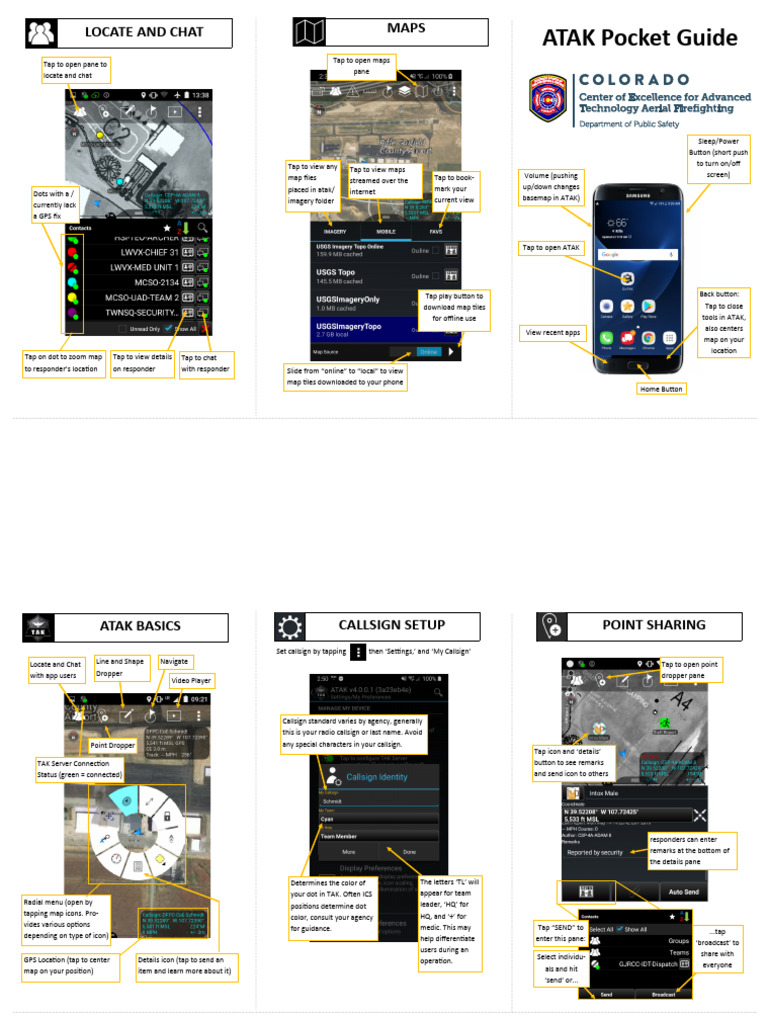 ATAK 4.0 Pocket Guide | PDF | Icon (Computing) | System Software