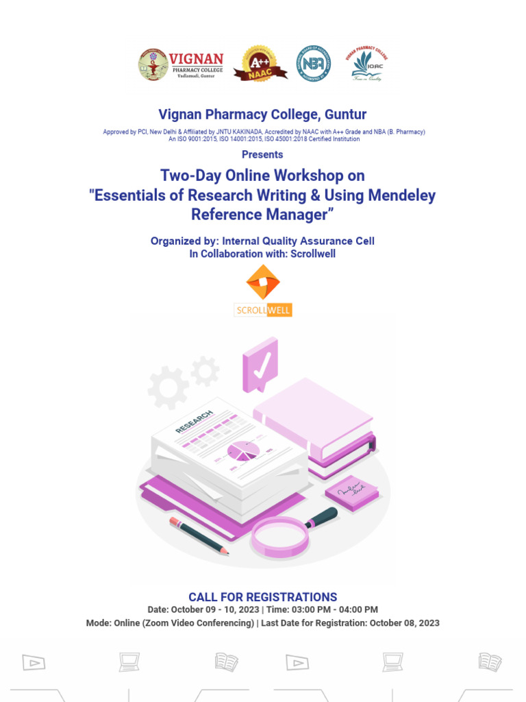 Two Day Online Workshop On Essentials Of Research Writing Using