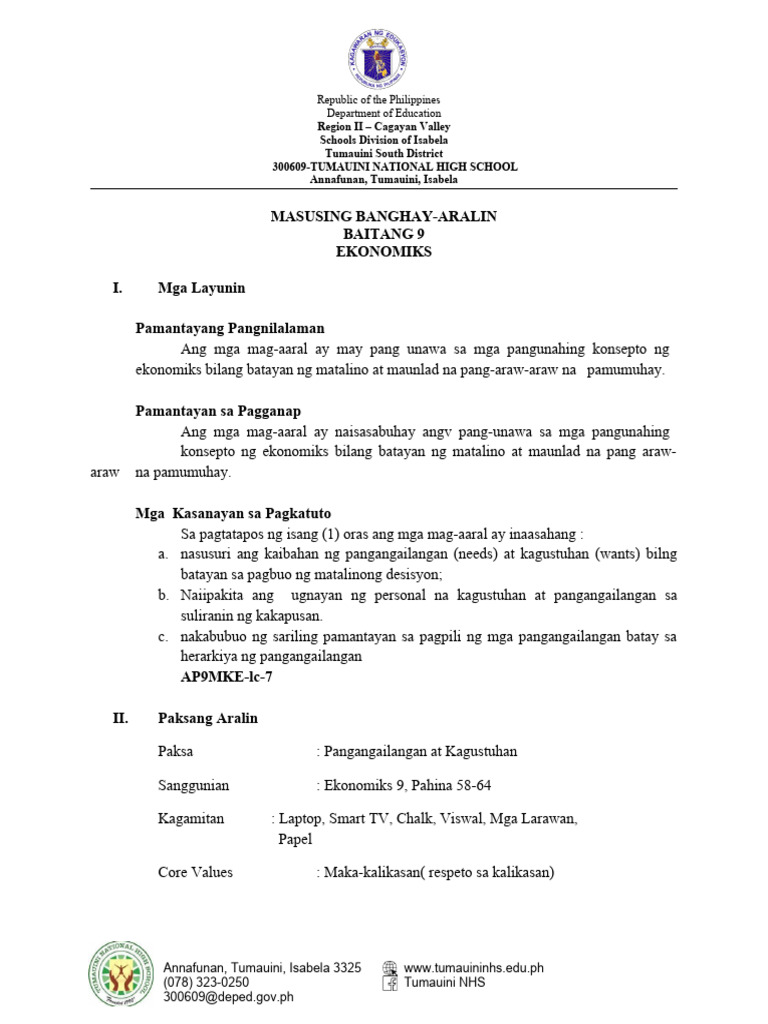 Banghay Aralin Final | PDF