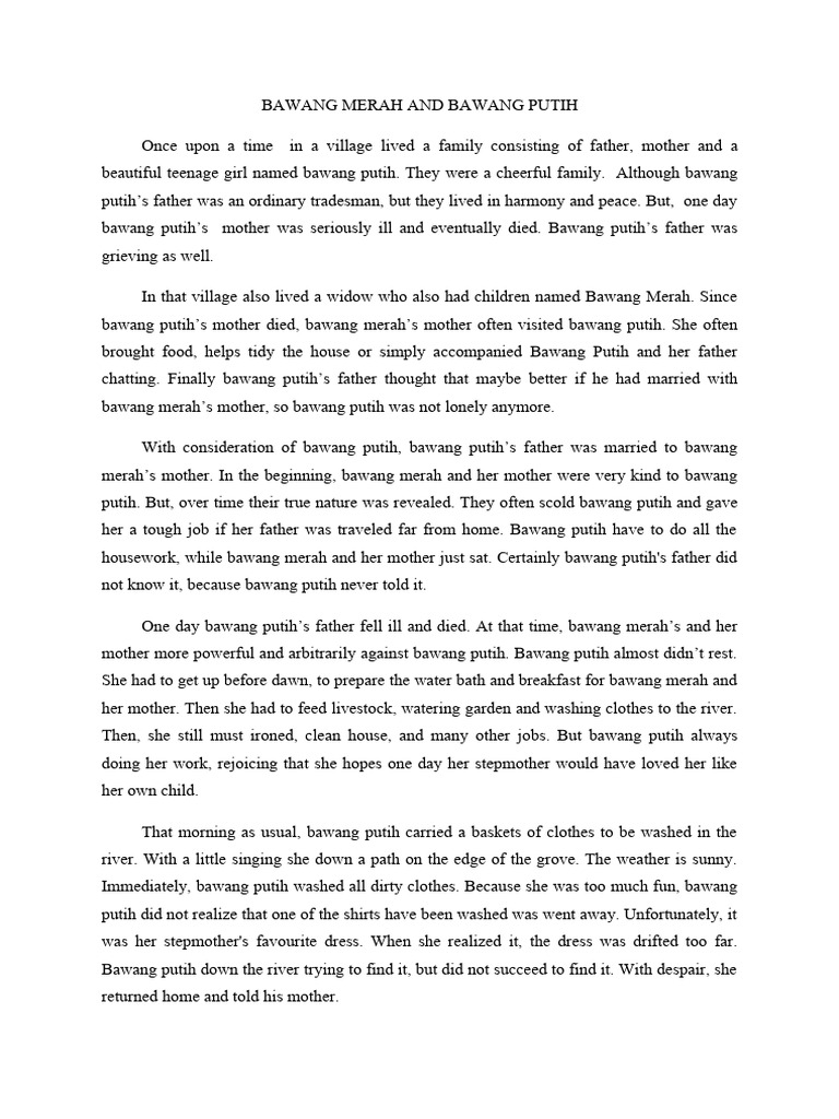 Rylan-Story Bawang Merah Bawang Putih | PDF