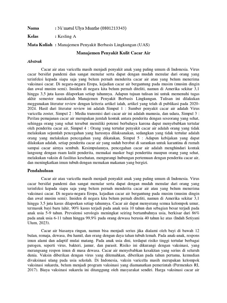 Ni'matul Ulya Munthe - Paper Uas MPBL | PDF