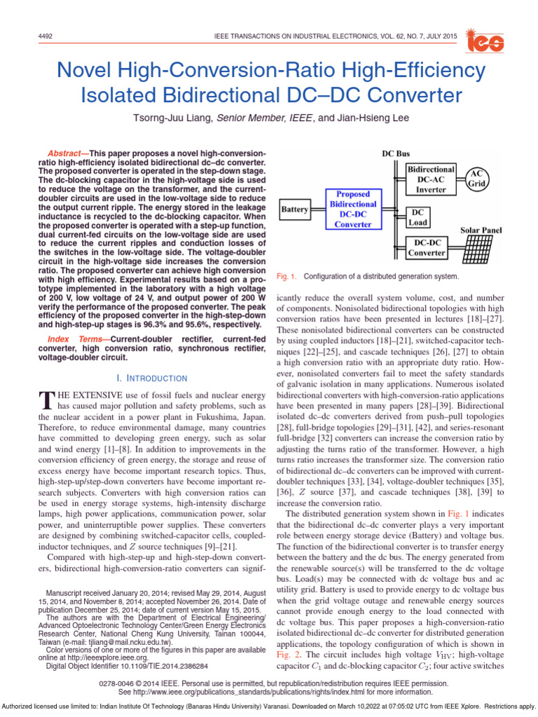 High-Efficiency Isolated DC-DC Converter | PDF | Rectifier | Direct Current