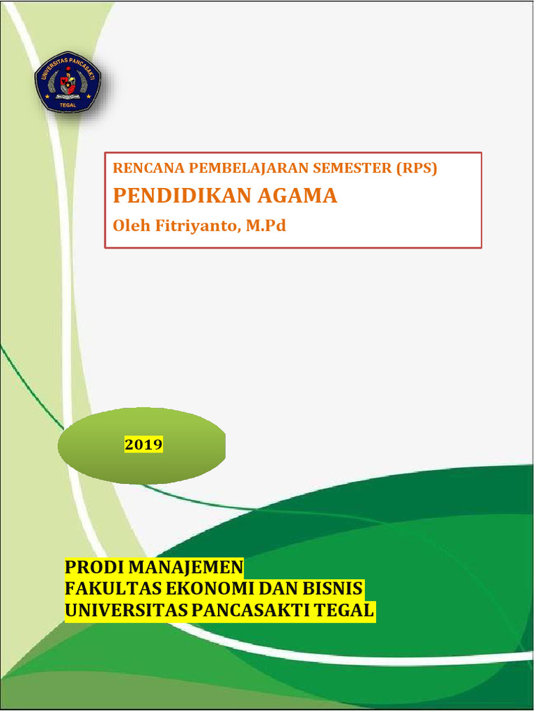 RPS Pendidikan Agama Islam | PDF