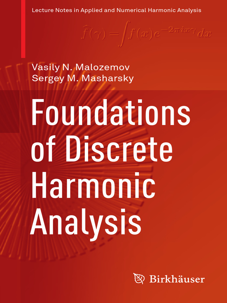 Vdoc - Pub - Foundations of Discrete Harmonic Analysis Applied and ...