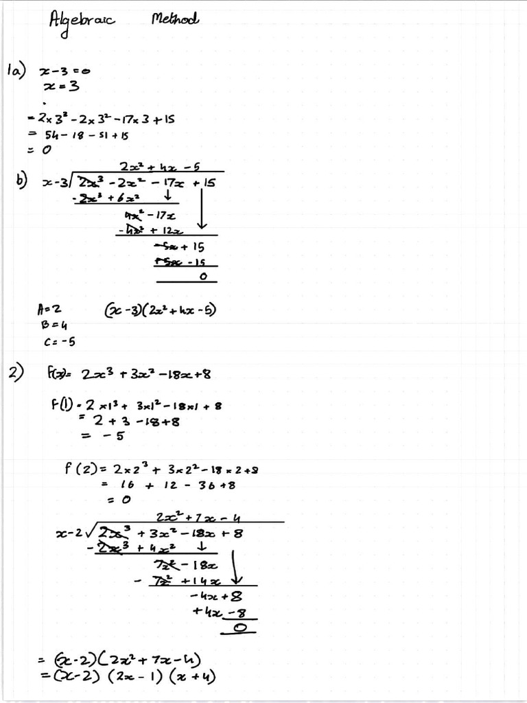 Algebraic Method | PDF Algebraic Method | PDF