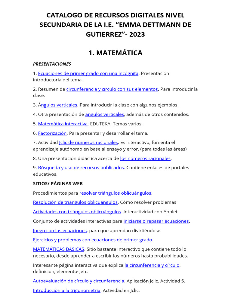 Catalogo de Recursos Digitales | PDF | Estudios de idiomas extranjeros