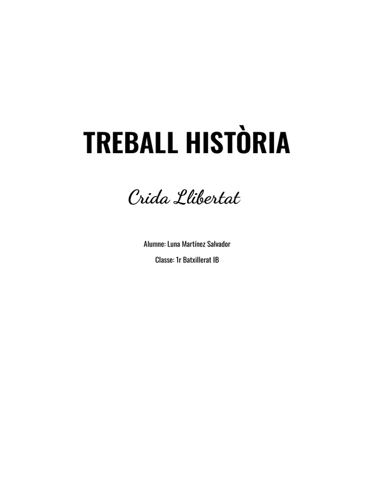 Treball Història | PDF