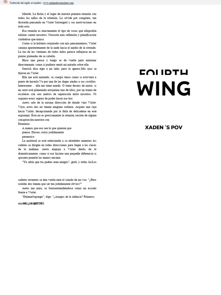Fourth Wing - Belle - Beebee - Typeset Booklet - En.es | PDF