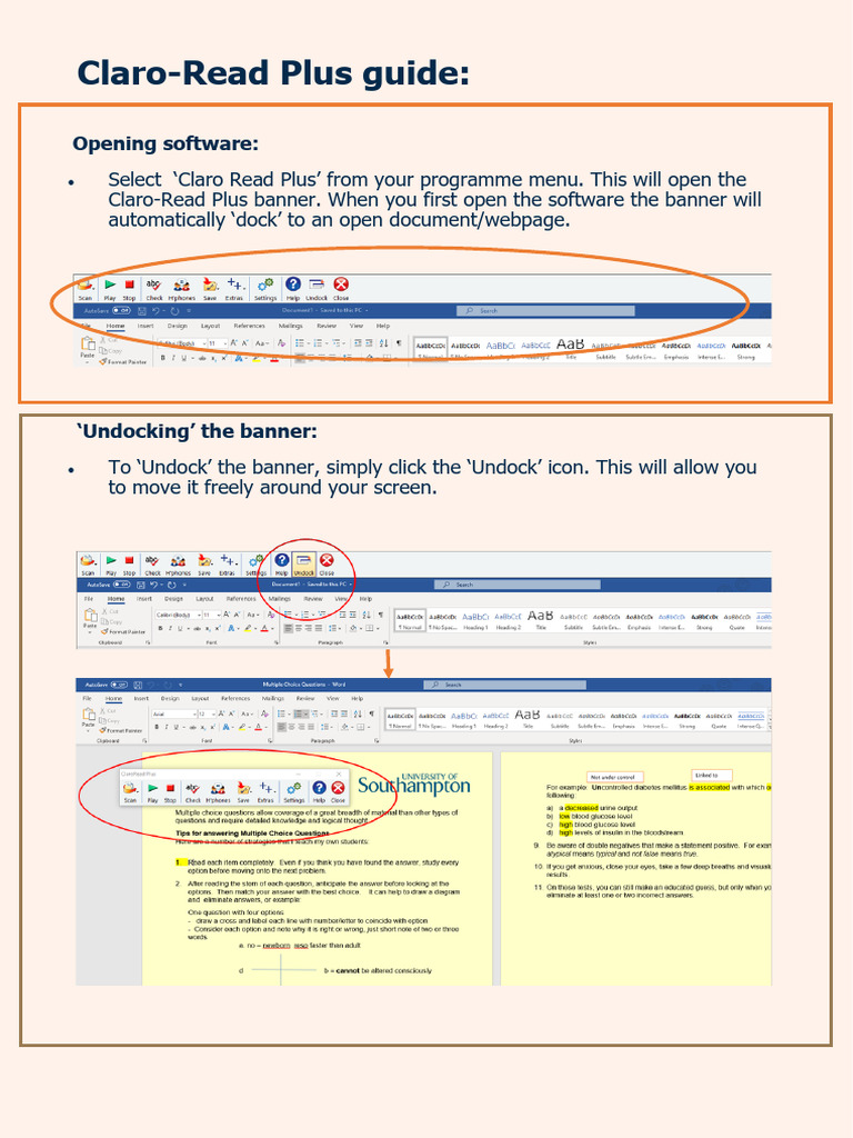 Claro Read Plus basic userguide | PDF | Icon (Computing) | Point And Click