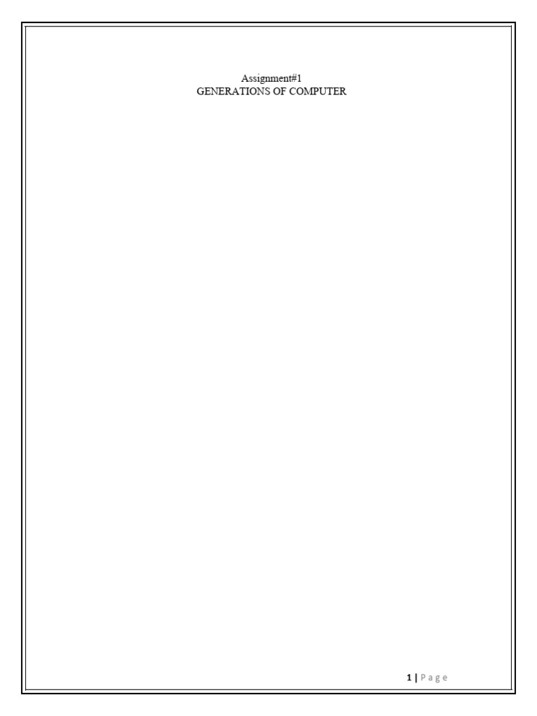 Generations of Computer | PDF | Integrated Circuit | Microprocessor