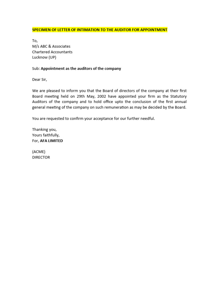 Auditors' Letter & Misc. | PDF | Audit | Government