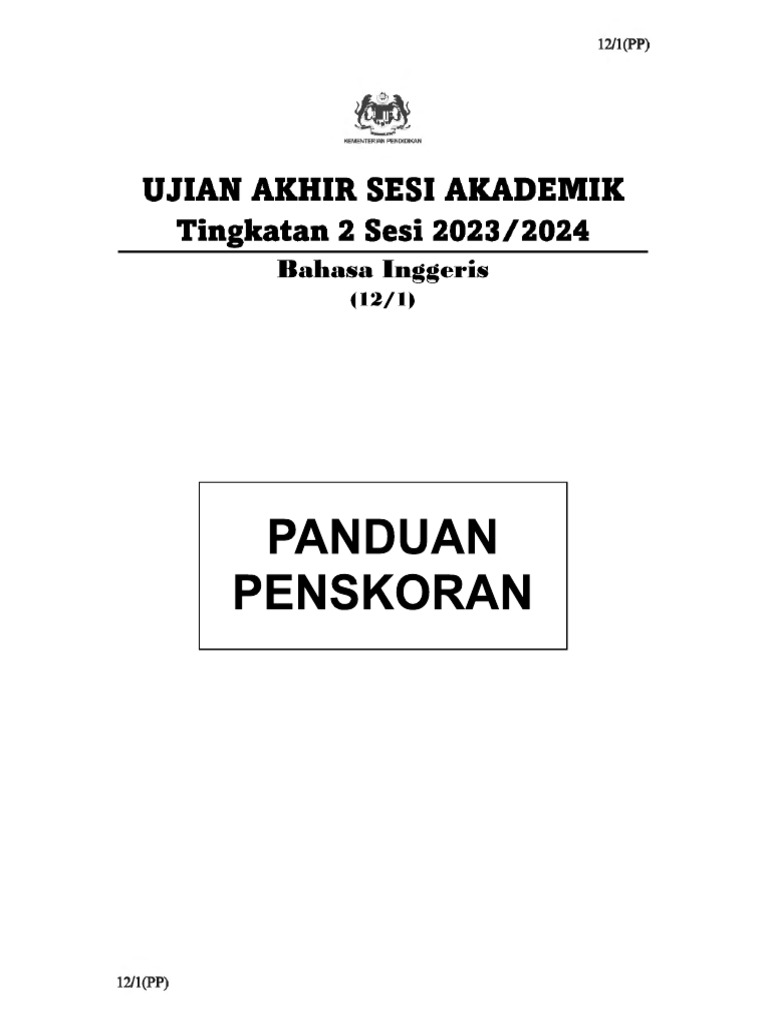 Panduan Penskoran | PDF