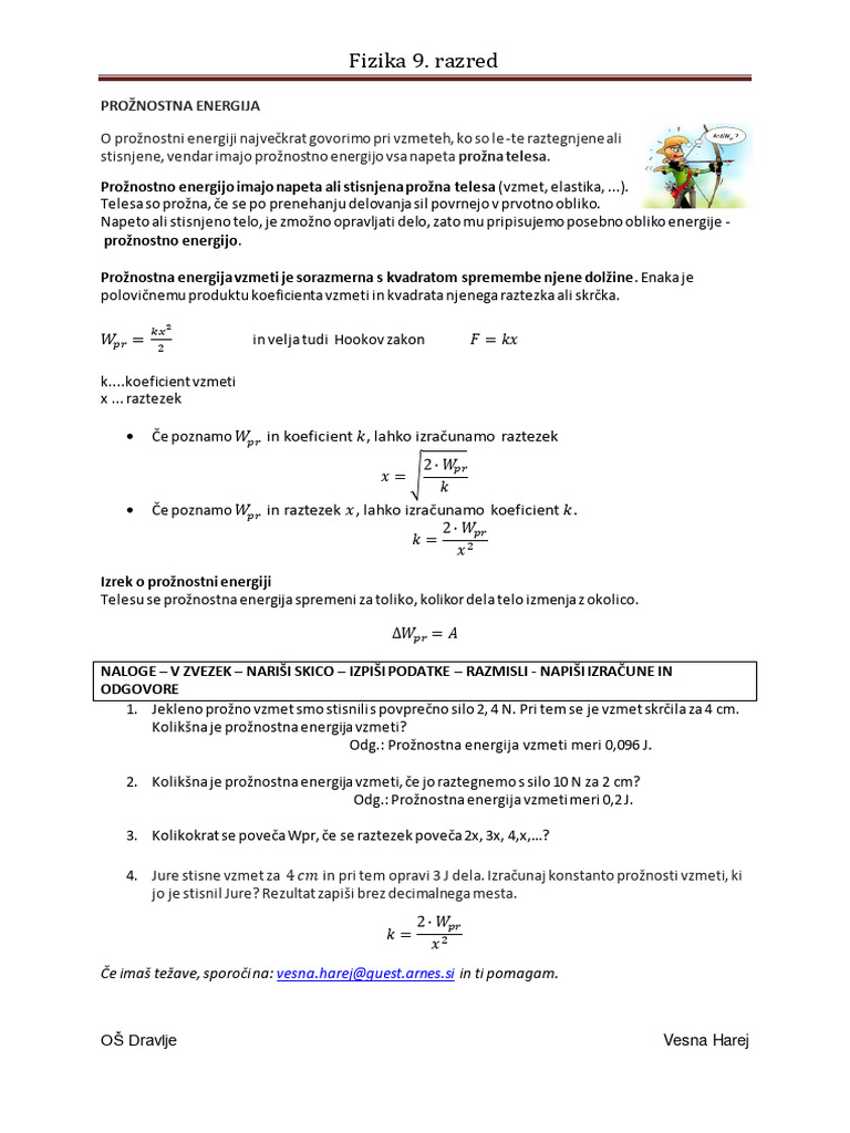 9A FIZ Proznostna-Energija 16 3 2020 | PDF