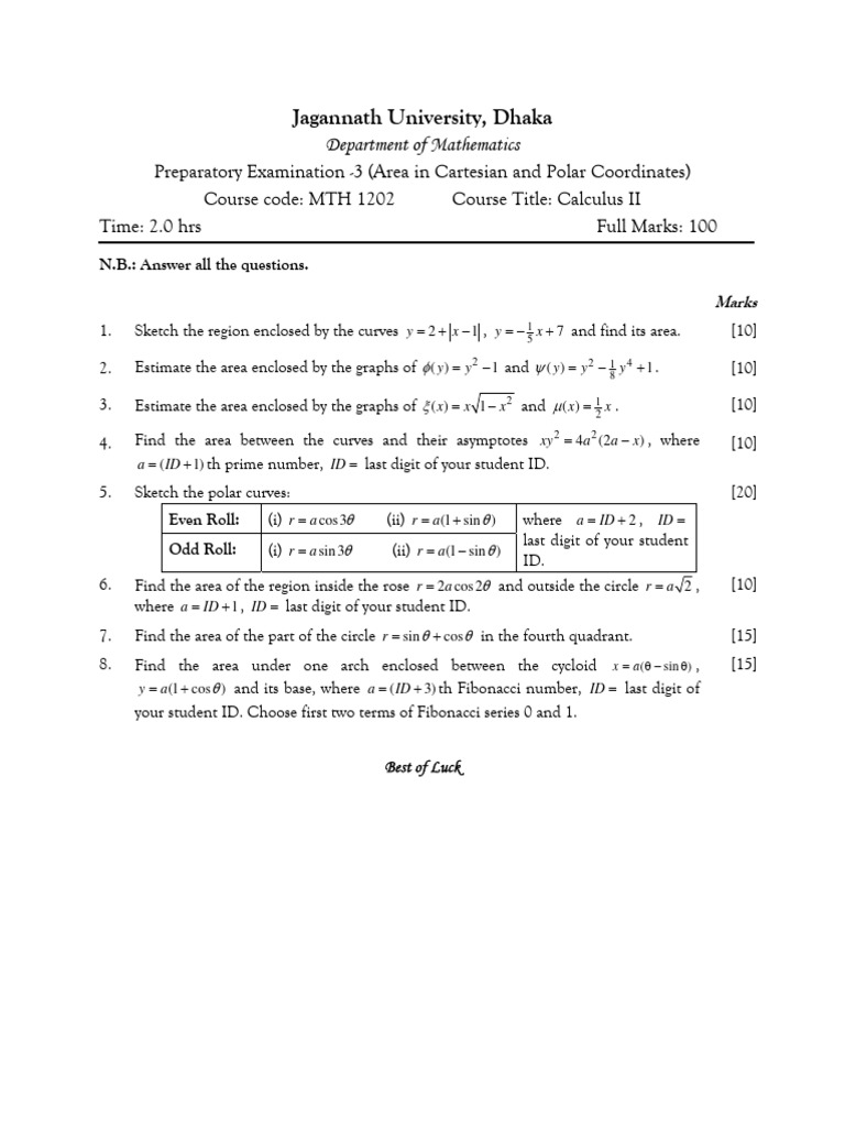 Preparatory Examination Pdf