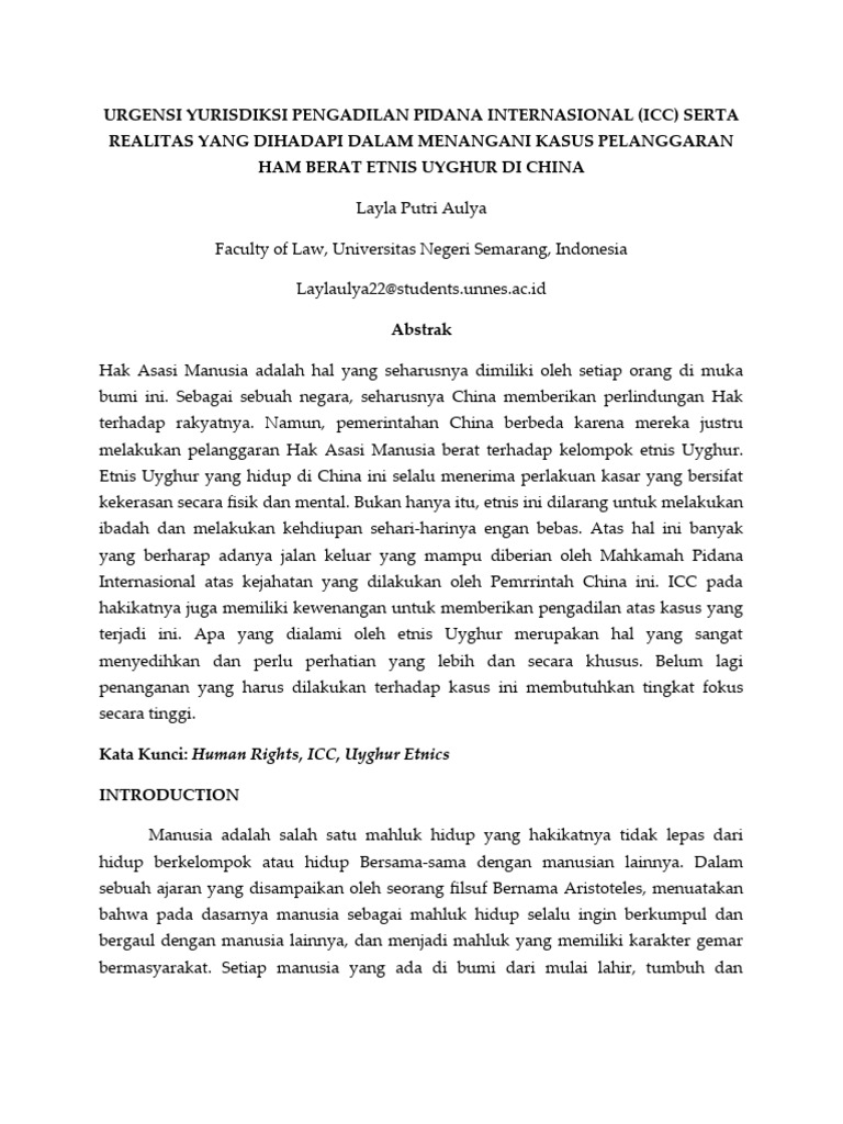 Artikeal Icc 1 | PDF | Ilmu Sosial