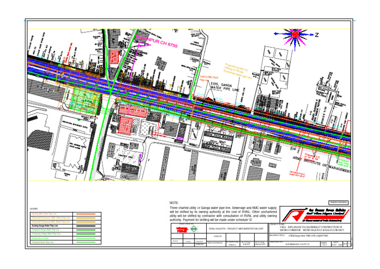 Utility Layout Plan for Metro Project | PDF | Water Pollution | Hydraulics