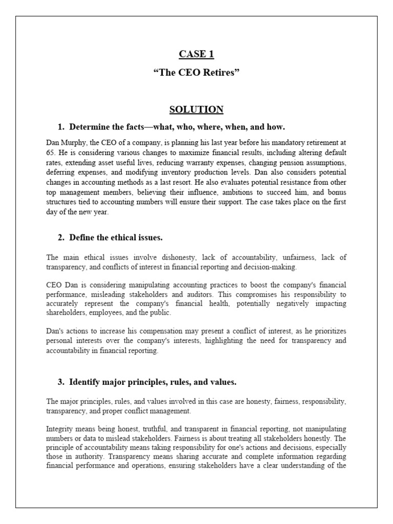FSA&V Case Study | PDF | Audit | Financial Statement