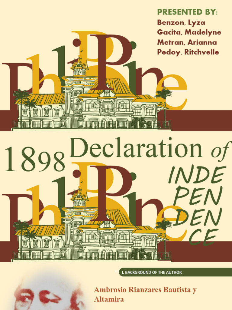 1898 Declaration of Philippine Independence | PDF | Philippines | Spanish Colonization Of The ...