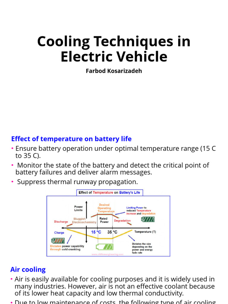 Cooling Methods for Electric Vehicle Batteries | PDF | Heat Transfer ...