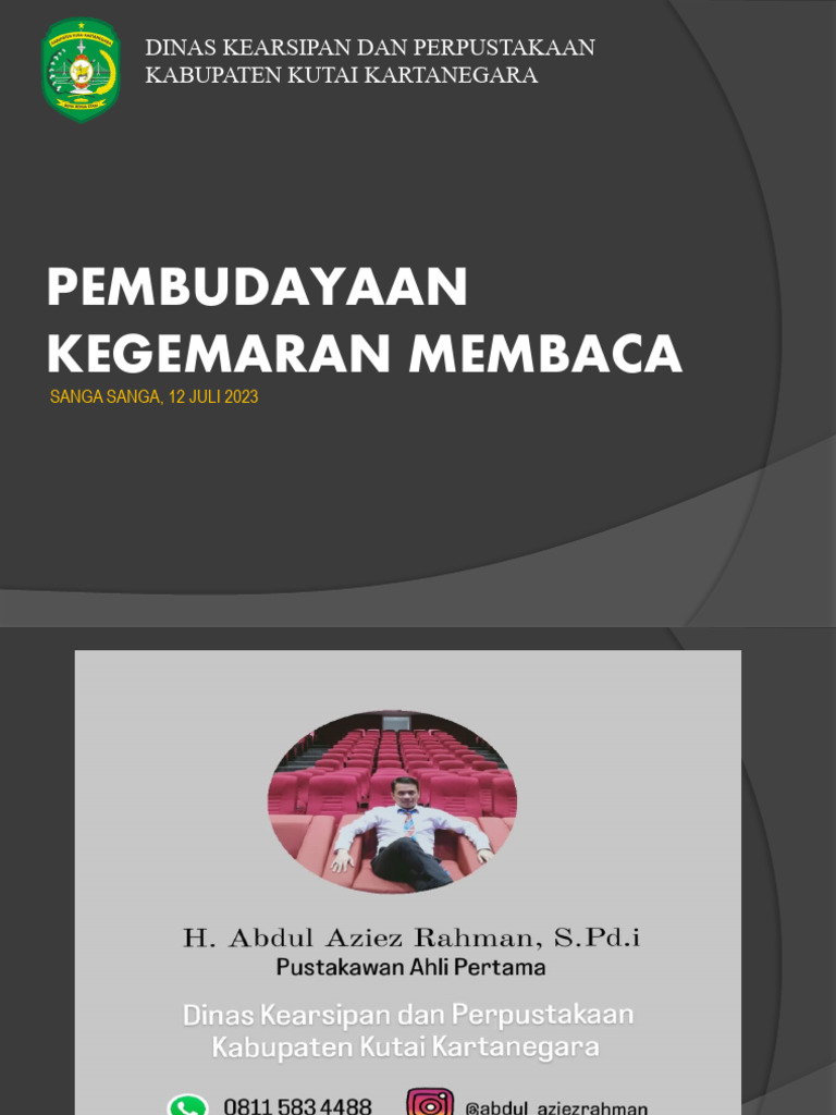 Pembudayaan Kegemaran Membaca | PDF