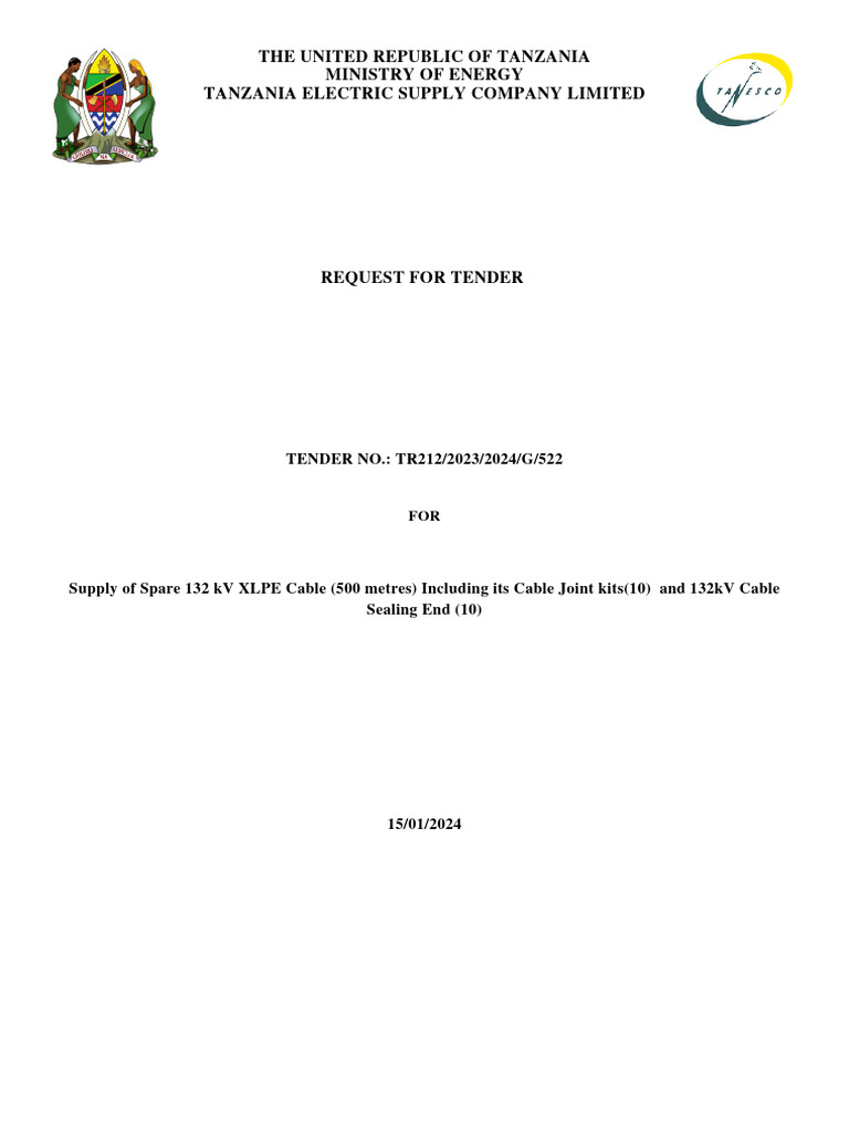 Cable Tender | PDF | Supply Chain Management | Private Law