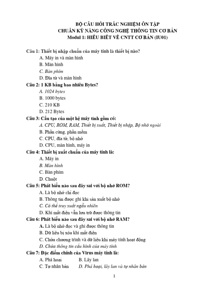 Ngan Hang 251 Cau Hoi Ly Thuyet | PDF