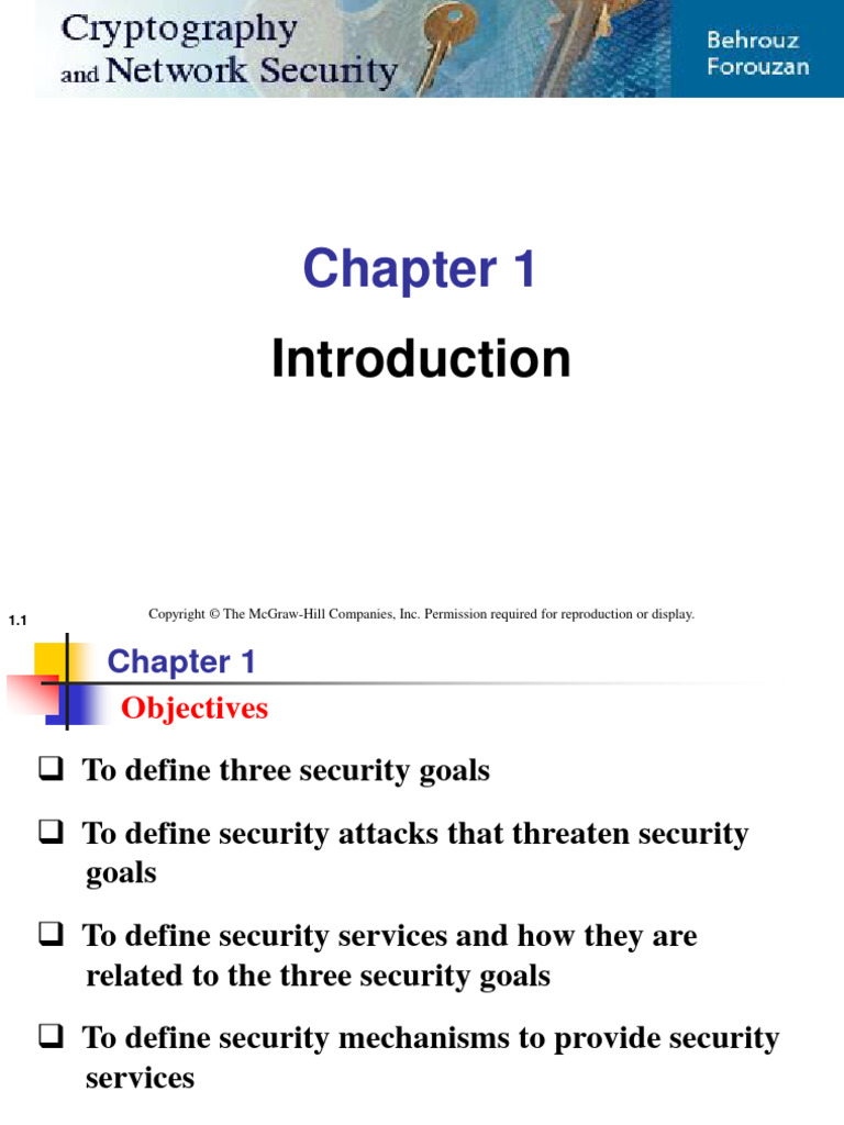 Cryptography And Network Security Behrouz Ch01 Slides Pdf