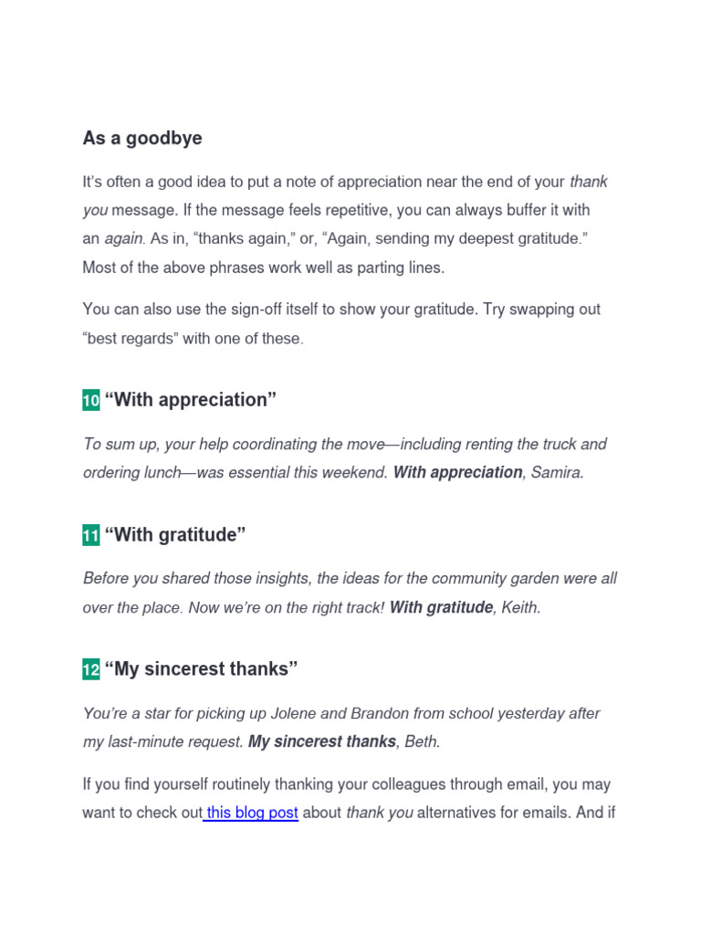 How to say goodbye | PDF