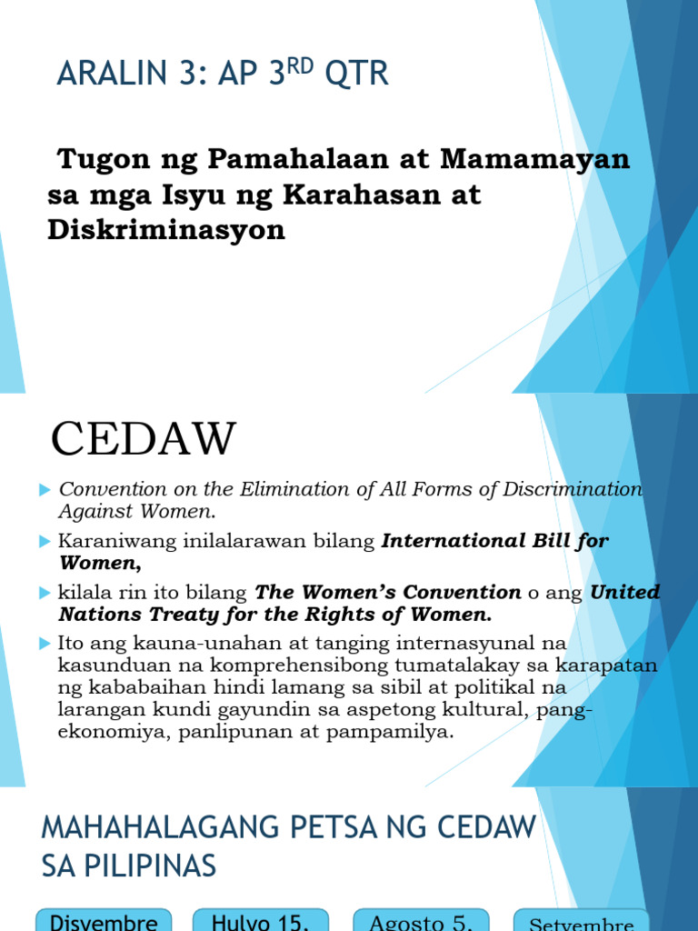 Aralin 3 - 3rd QTR AP Summary | PDF