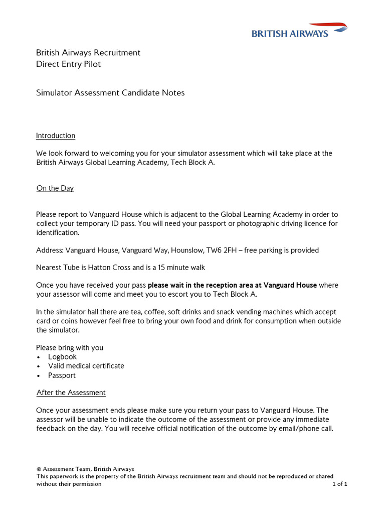 DEP Sim Assessment Cover Letter V1.0 | PDF