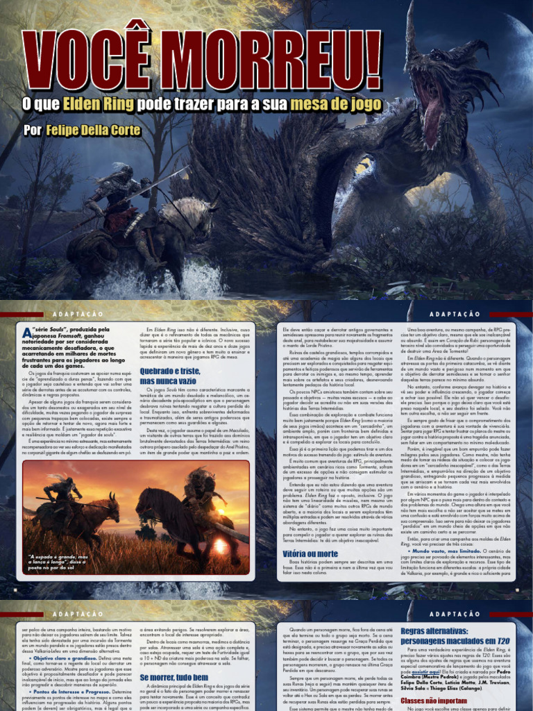 DB #177 - Elden Ring | PDF | Jogos de RPG