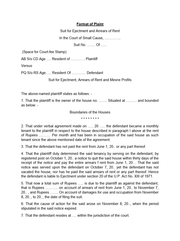 Drafts and Formats | PDF | Lawsuit | Affidavit