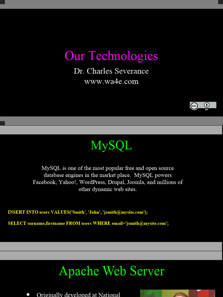 Preface 01 Intro Technologies | Download Free PDF | Php | Java Script