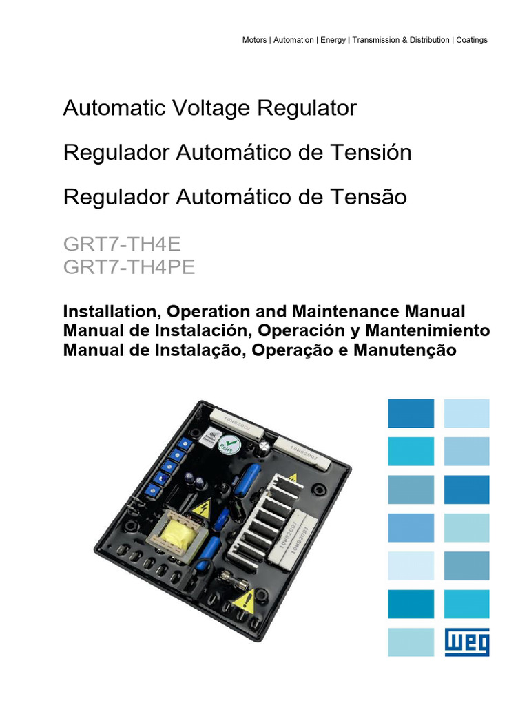 WEG Regulador Automatico de Tensao Grt7 Th4 | PDF | Power Supply ...