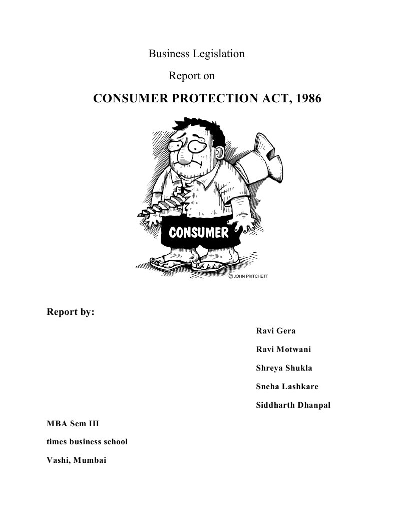 Report - Consumer Protection Act | PDF | Nature | Foods
