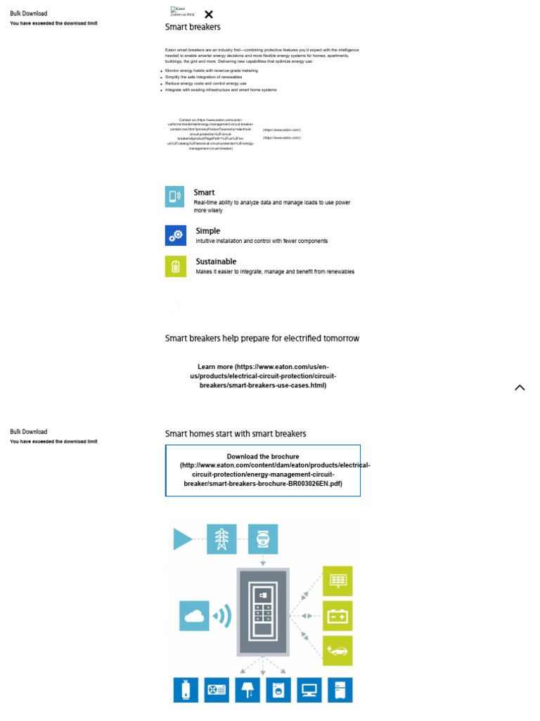 Smart Breakers - Wi-Fi Circuit Breakers - Eaton | PDF | Smart Grid ...