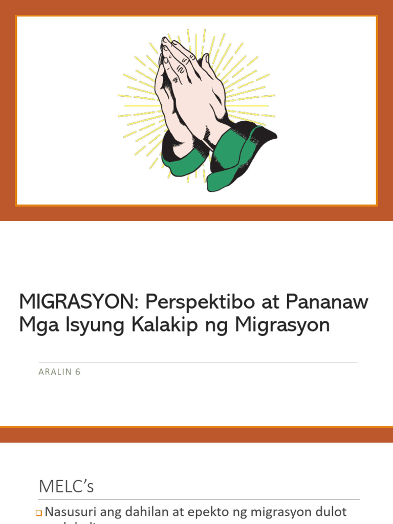 AP10 Q2 W6 Migrasyon Perspektibo at Pananaw | PDF