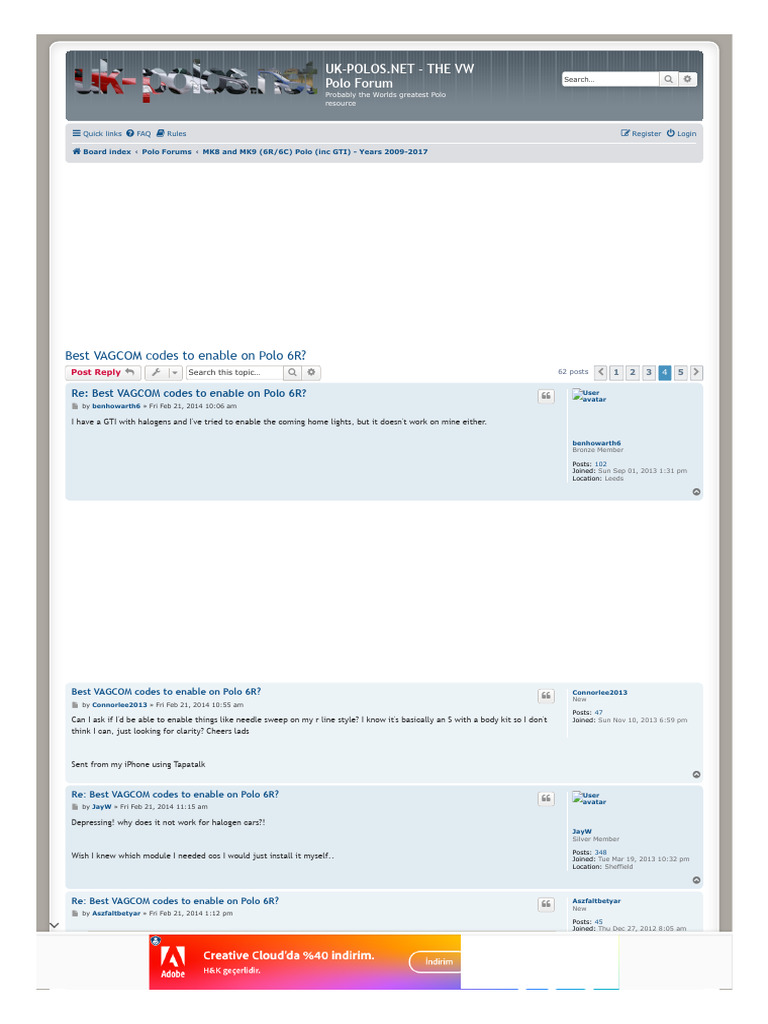 Best VAGCOM Codes To Enable On Polo 6R - Page 4 - UK-POLOS - NET - THE VW Polo Forum | PDF ...