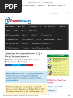 CyberOps Associate 1.0 Practice Final Exam Answers | PDF | Computer Network | Transmission ...