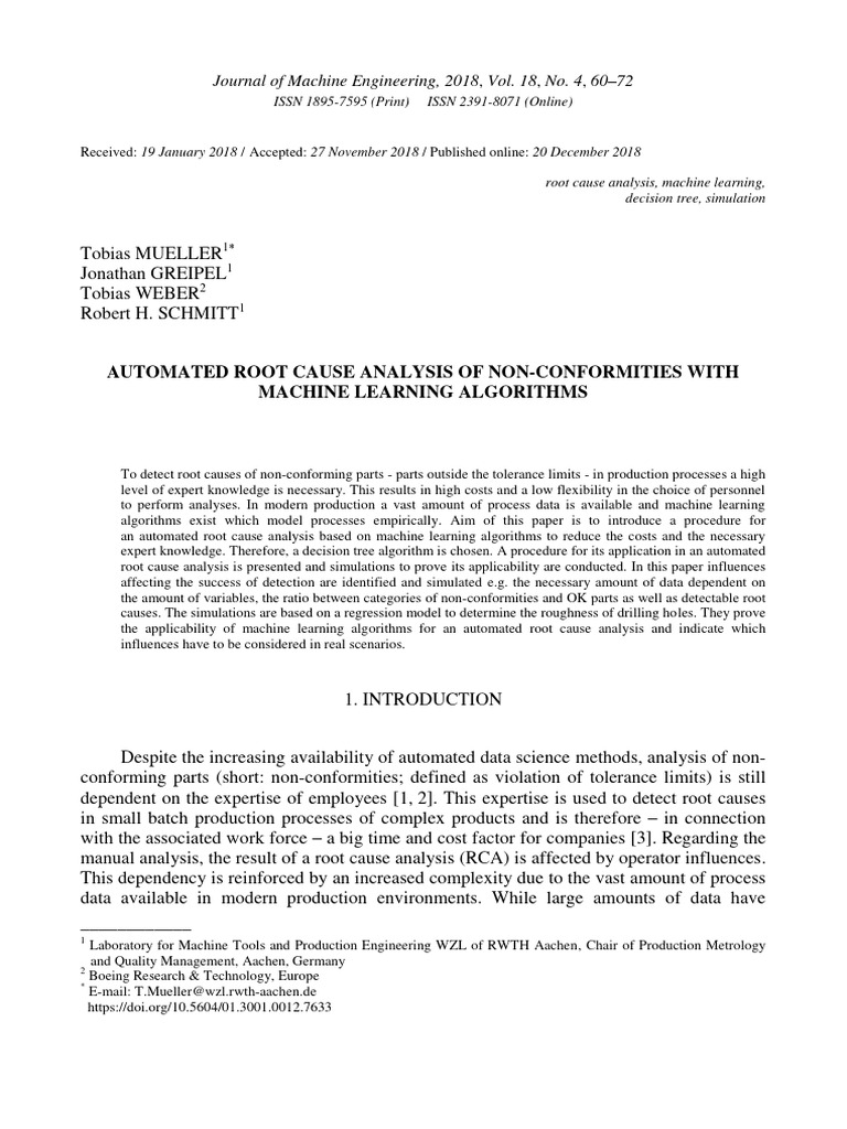 Automated Root Cause Analysis of No | PDF | Machine Learning | Simulation