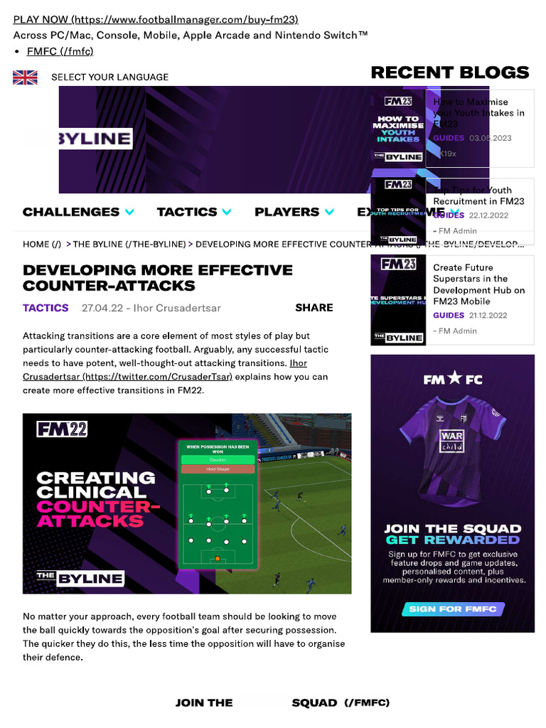 attacking in fm23 | PDF
