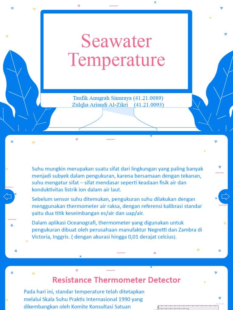 Peralatan Pengukuran Seawater Temperature | PDF | Sains & Matematika | Teknologi & Rekayasa