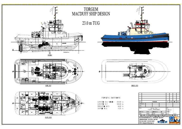 23.00m Non DOT Tug | PDF | Shipping | Water Transport