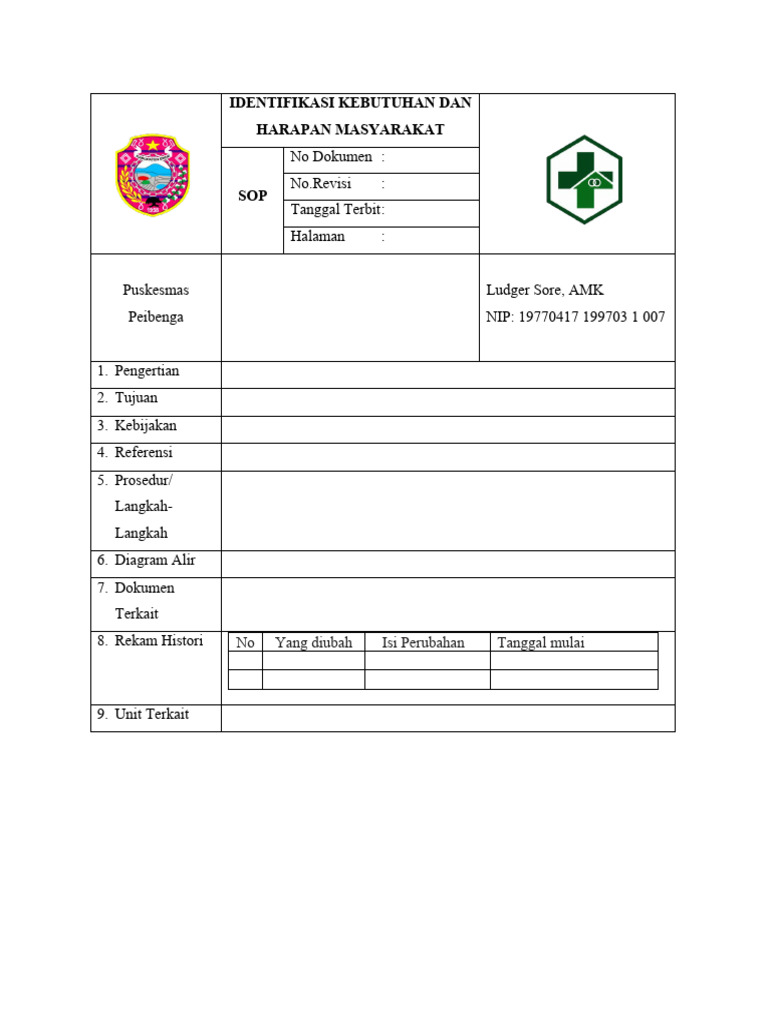 Form SK Dan Sop Sesuai Tata Naskah | PDF