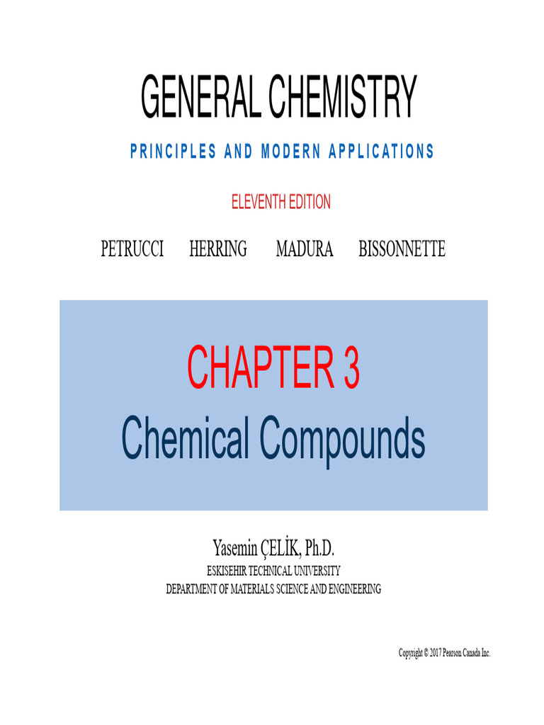 Yasemin Celik Chapter3 2022-2023 Part1 | PDF | Chemical Compounds | Ion