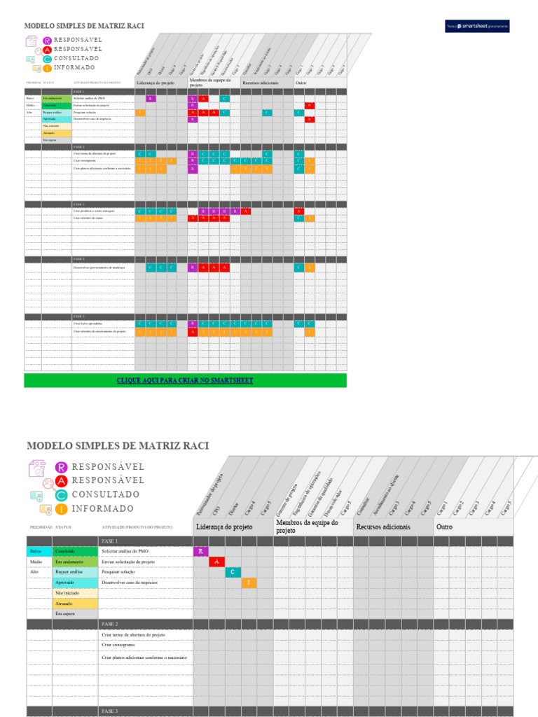 IC Simple RACI Matrix 11452 PT | Download grátis PDF | Informática