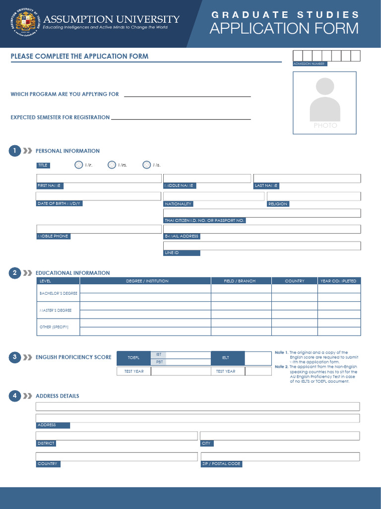 1 Application Form | PDF | Identity Document | Qualifications